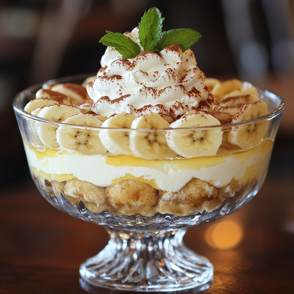 Bananen-Vanille-Pudding-Trifle