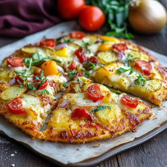 Kartoffelpizza vom Blech – Einfach lecker und saftig! - Sybil Rezepte
