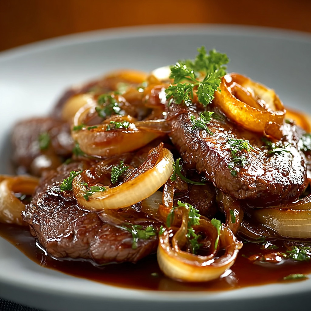 Rindfleisch mit Zwiebeln: Ein einfaches Rezept für Genuss! - Sybil Rezepte