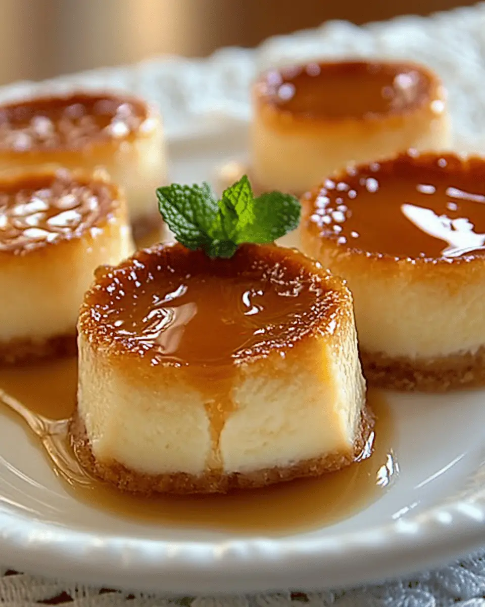 mini flan de elote