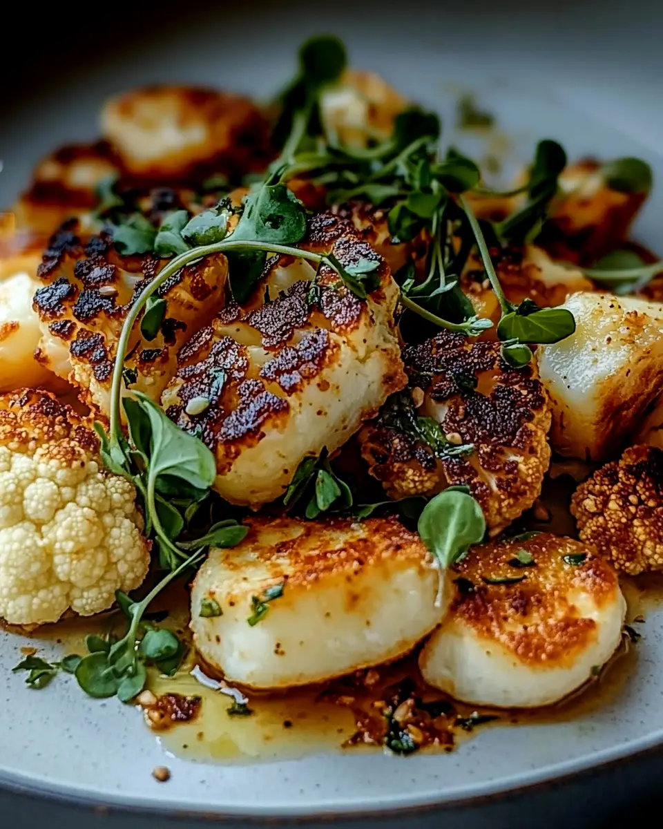 Honiggerösteter Blumenkohl mit Halloumi-Crunch